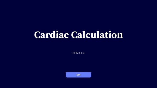 3.1.2 Cardiac Calculation