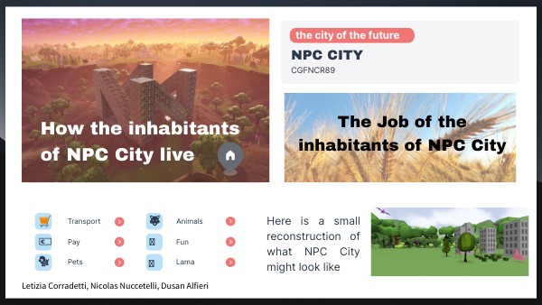 NPC City | Genially