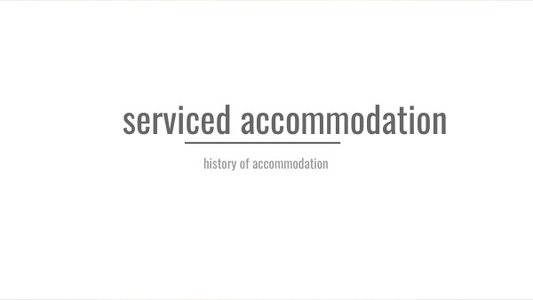 Serviced accommodation