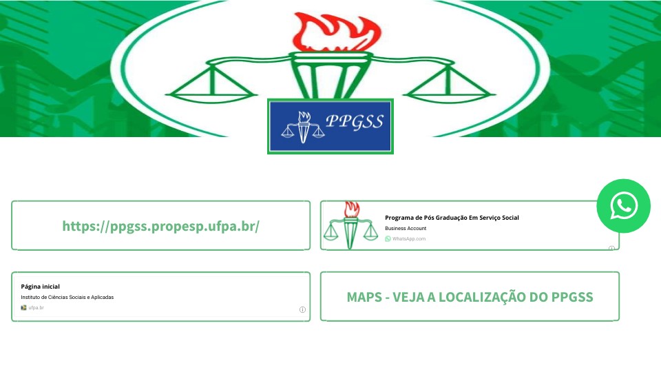 Menu interativo PPGSS | Genially