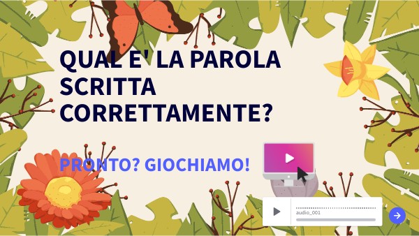 ALLA RICERCA DELLA PAROLA CORRETTA!