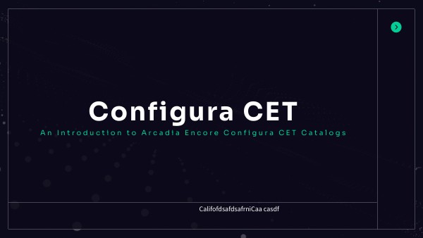 Intro to Configura CET