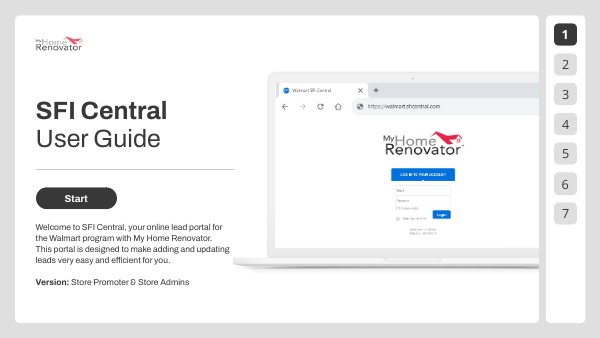 SFI Central User Guide - Store Promoters & Admin