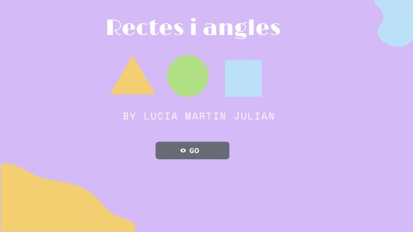 Rectes i Angles MATES | Genially