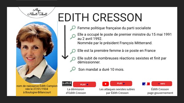 Edith CRESSON