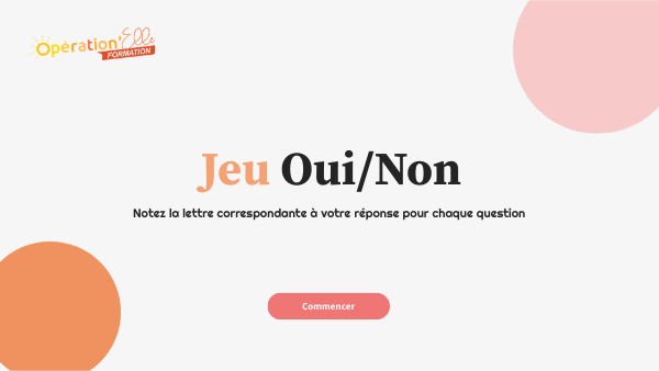 jeu oui/non | Genially