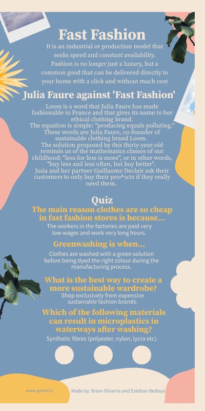 INFO FAST FASHION COLOR PASTEL | Genially