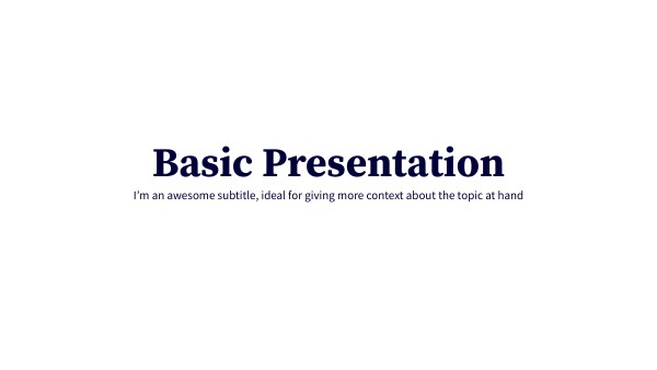 BASIC PRESENTATION | Genially