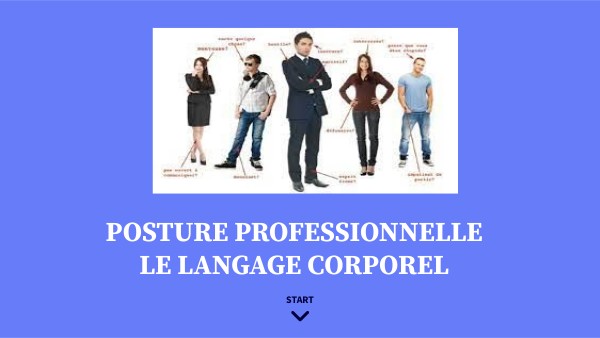 LA POSTURE PROFESSIONELLE | Genially