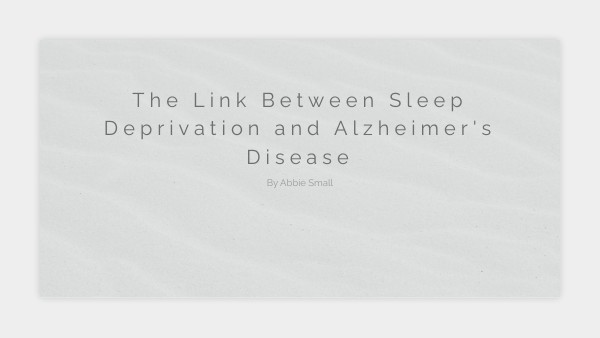 Sleep and Alzheimer's disease