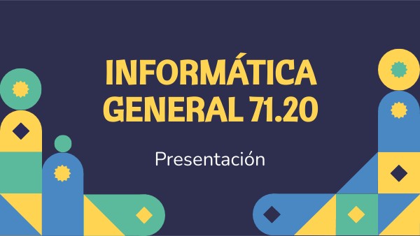 PRESENTACIÓN INFORMÁTICA GENERAL | Genially