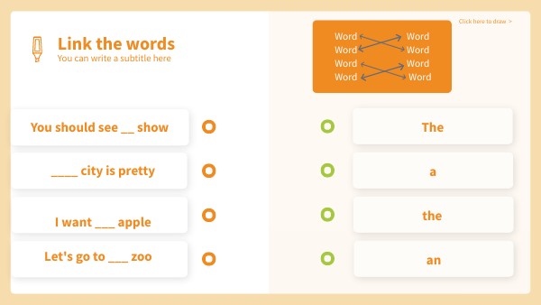 JOIN WORDS- Articles Review