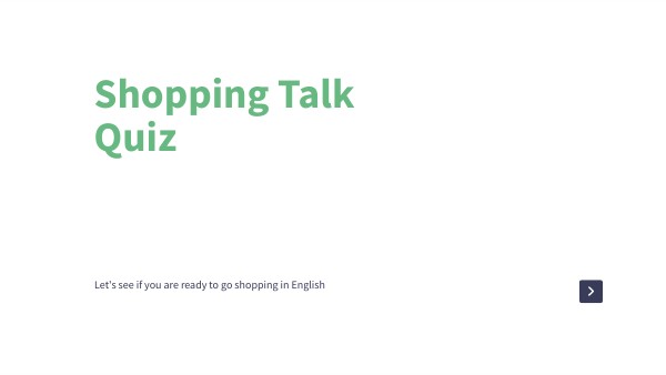 Shopping quiz | Genially