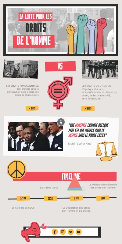 INFOGRAPHIE SUR LES DROITS DE L'HOMME