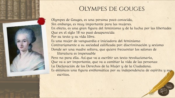 Olympes de Gouges - Poème espagnol | Genially