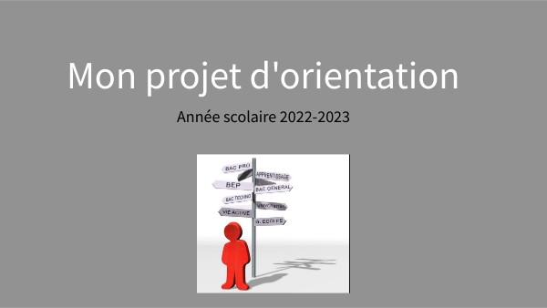 projet d'orientation amani | Genially