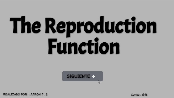 The Reproduction Function