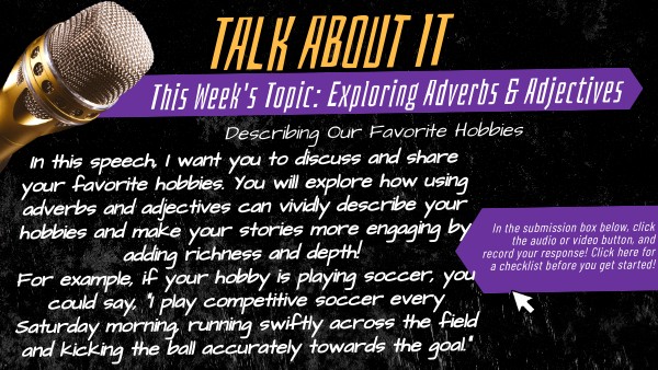 Talk About it - adj&adv