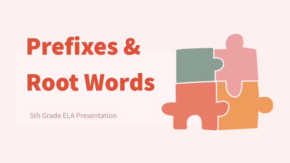 Prefixes & Suffixes Education Presentation in Pastel Playful Style | Genially