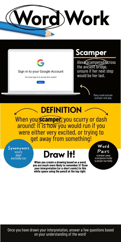 6th - Word Work - Scamper - #7