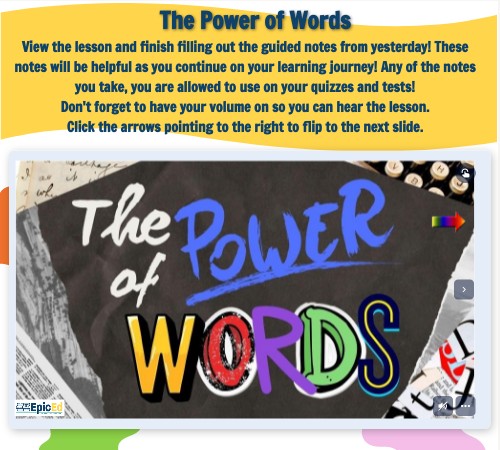 Power of Words part 2
