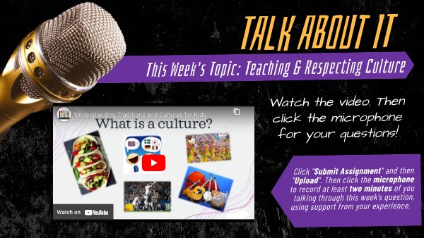 Culture: 4th Talk About it Tuesday