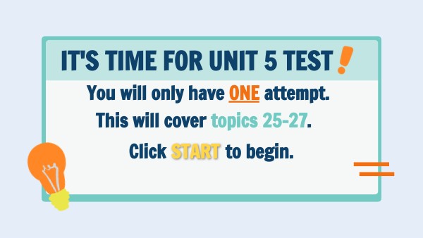 3rd - Unit 5 Test