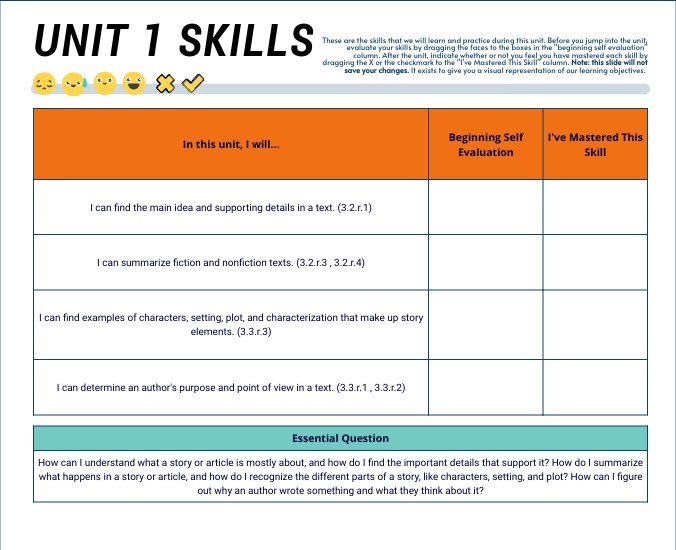 3RD - Unit 1 Landing Page