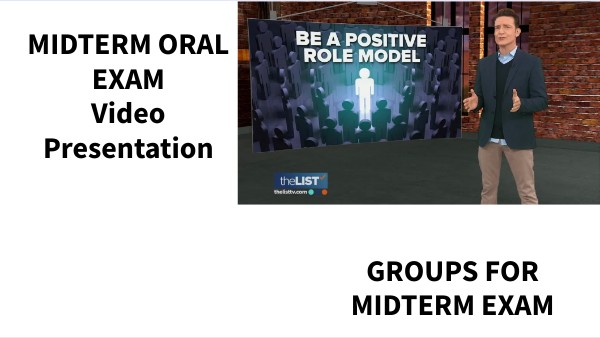 Groups for Midterm Oral Exam | Genially