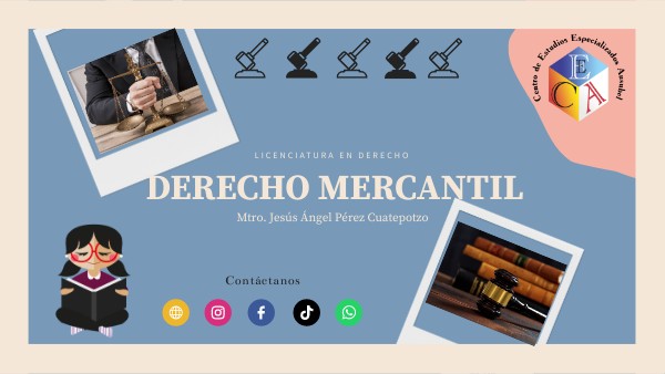 Derecho Mercantil - Lic. Derecho | Genially