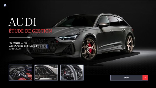 Audi PRESENTATION | Genially