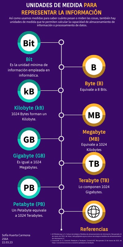 UNIDADES DE MEDIDA PARA REPRESENTAR LA INFORMACIÓN | Genially
