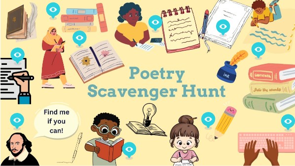 National Poetry Month Digital Scavenger Hunt | Genially