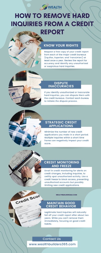 How to Remove Hard Inquiries From A Credit Report