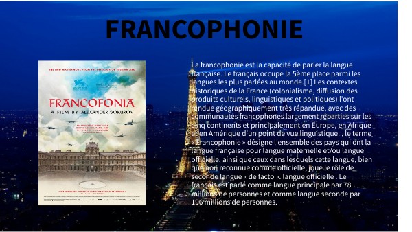 FRANCOPHONIE
