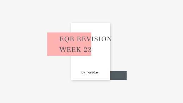 EQR Revision - WEEK 23 | Genially