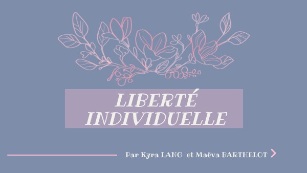 Liberté individuelle