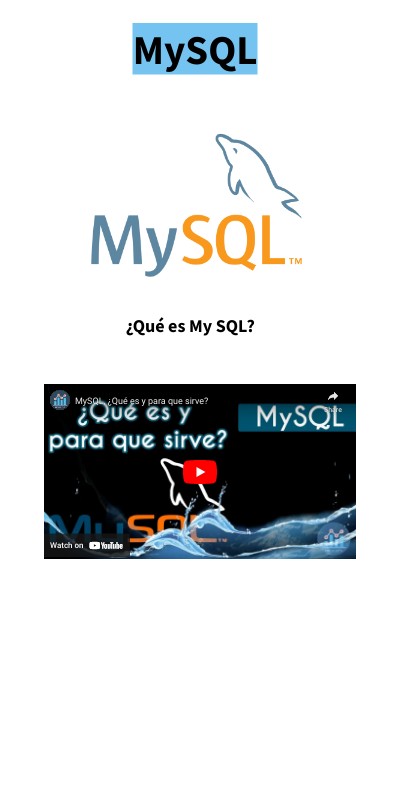 mySQL