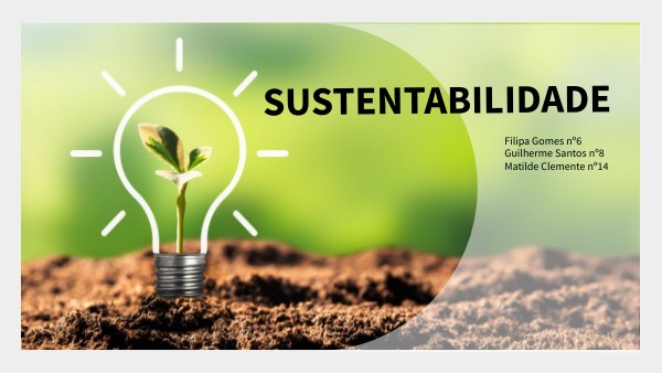 Sustentabilidade | Genially