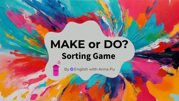 Paintings // Make or Do Sorting Game by Anna Pu