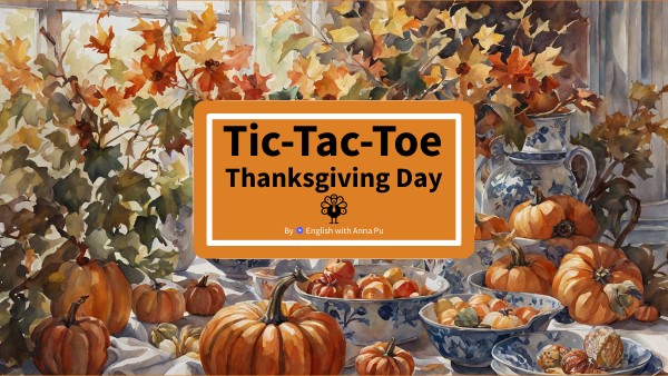 Thanksgiving Tic-Tac-Toe // by Anna Pu