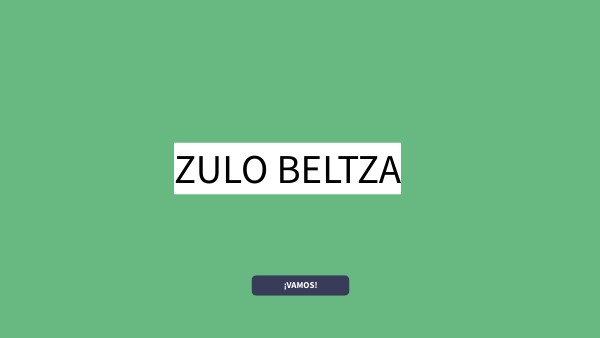 ZULO BELTZA