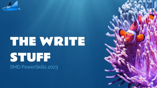THE WRITE STUFF