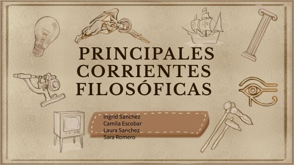 principales corrientes filosóficas | Genially