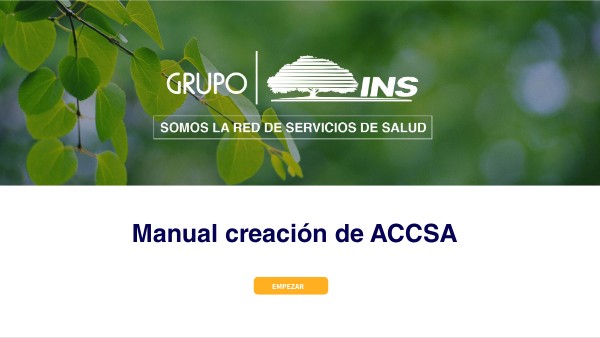 MANUAL CREACIÓN ACCSA