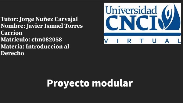 Presentacion Proyecto Modular CNCI