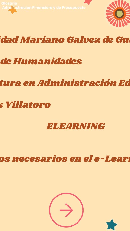 Presentación, Recursos necesarios en el e-Learning