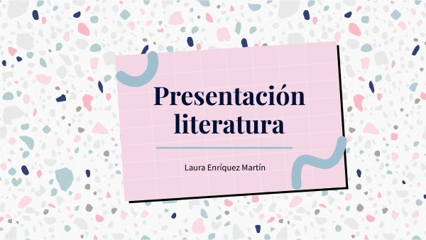 PRESENTACIÓN literatura