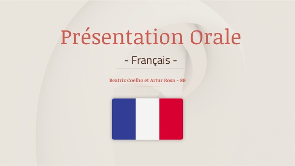 Présentation Orale Français