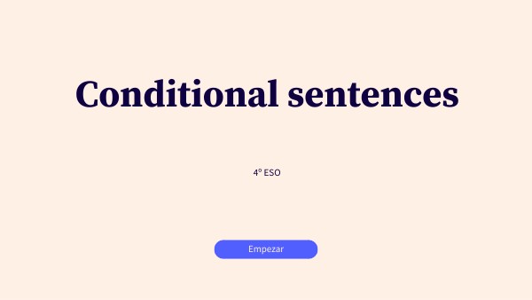 CONDITIONAL SENTENCES | Genially